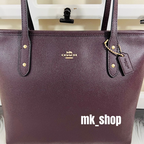 Coach | Bags | Coach Mini City Zip Tote Oxblood | Poshmark